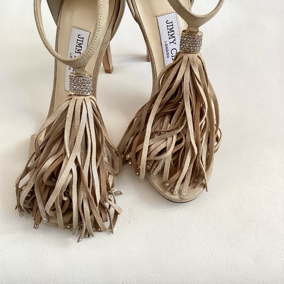 Jimmy Choo | Shoes | Jimmy Choo Viola Champagne Gold Crystal ...